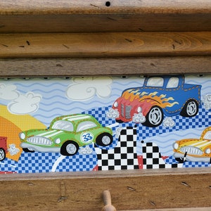 Kids Wall Shelf Race Cars Hat and Coat Shelf - Etsy