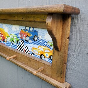 Kids Wall Shelf Race Cars Hat and Coat Shelf - Etsy