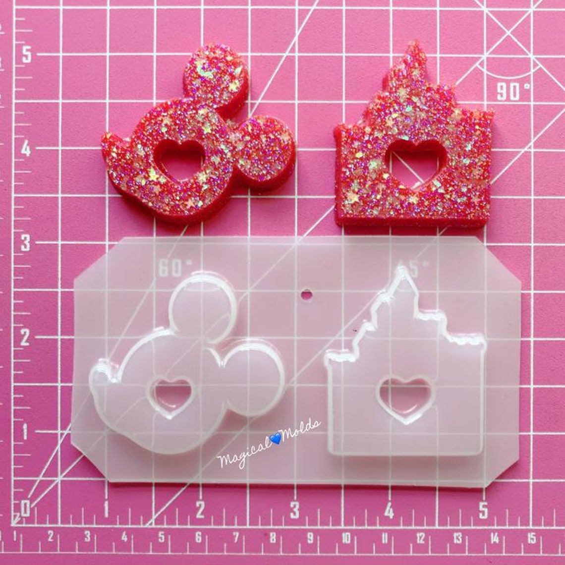 Lovely Mouse Set Flexible Plastic Resin Chocolate Mold 2 Pc - Etsy