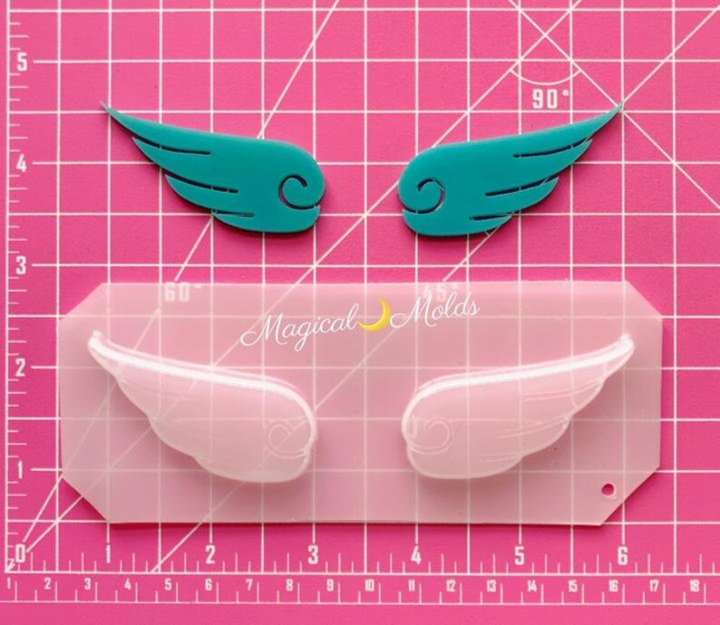 Cute Wings Flexible Plastic Resin Mold ~ 1 Pc - Etsy