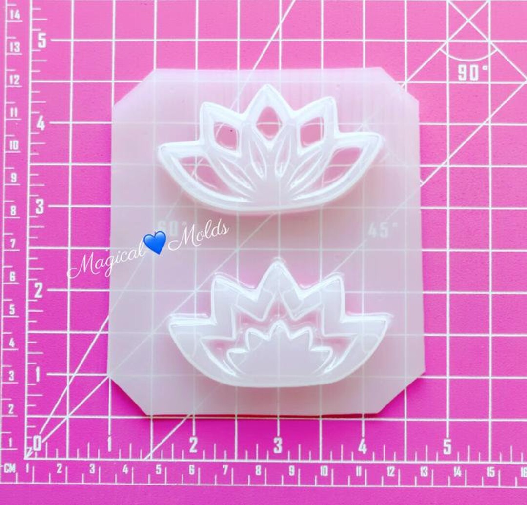 Lotus Flower Flexible Plastic Resin Mold Set ~ 2 Pc - Etsy