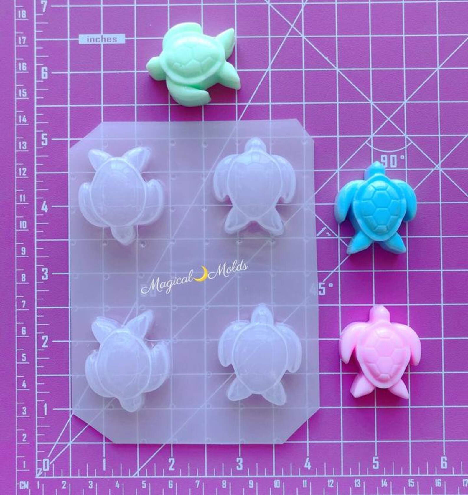 Sea Turtles Flexible Plastic Resin Mold Set ~ 4 Pc - Etsy