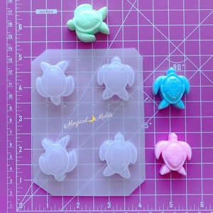 Sea Turtles Flexible Plastic Resin Mold Set ~ 4 Pc - Etsy