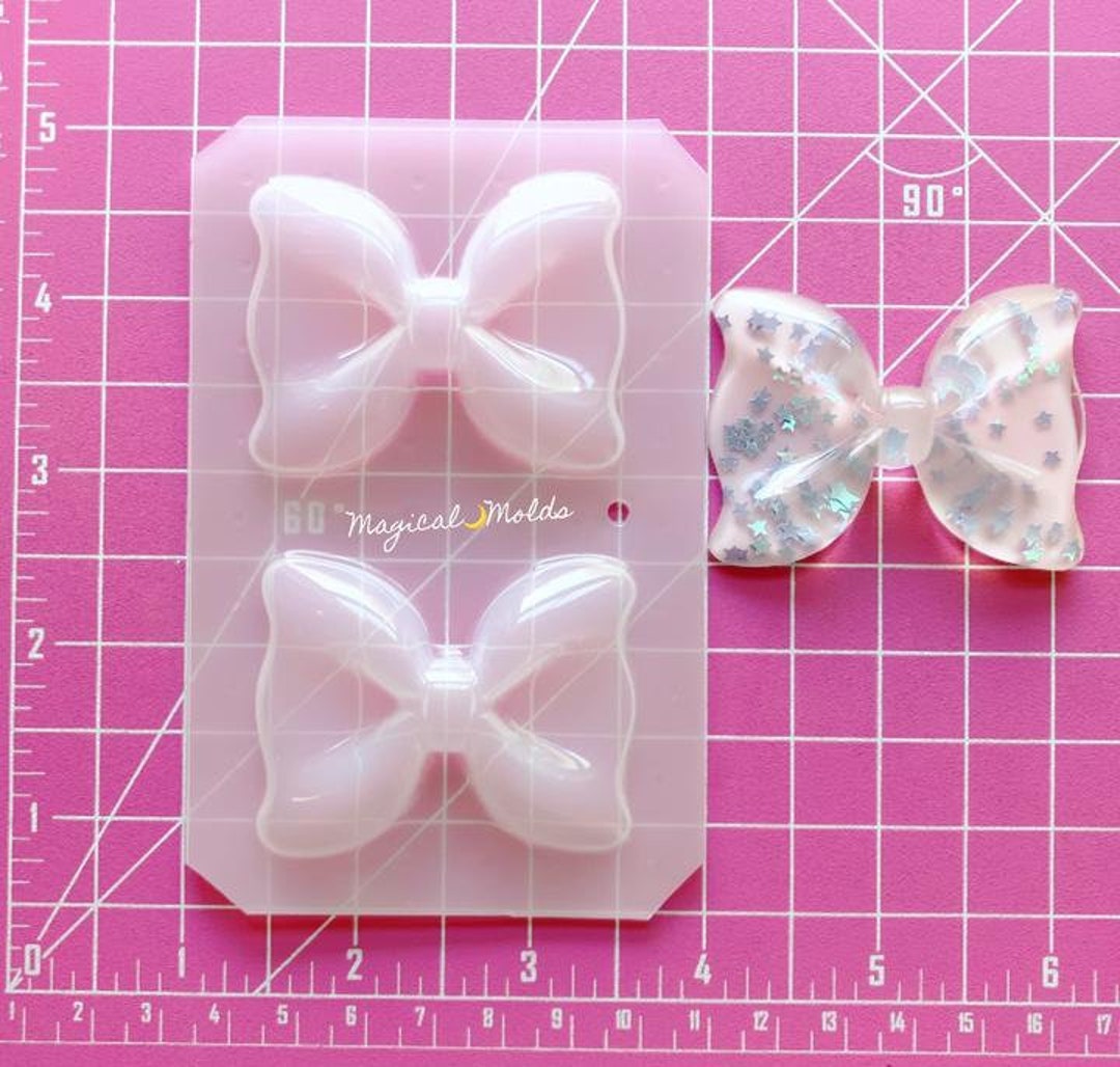 Cute Large Bows Flexible Plastic Resin Chocolate Mold ~ 2 Pc - Etsy
