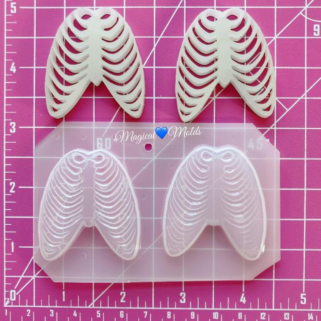 Small Ribs Flexible Plastic Resin Chocolate Mold Set ~ 2 Pc - Etsy