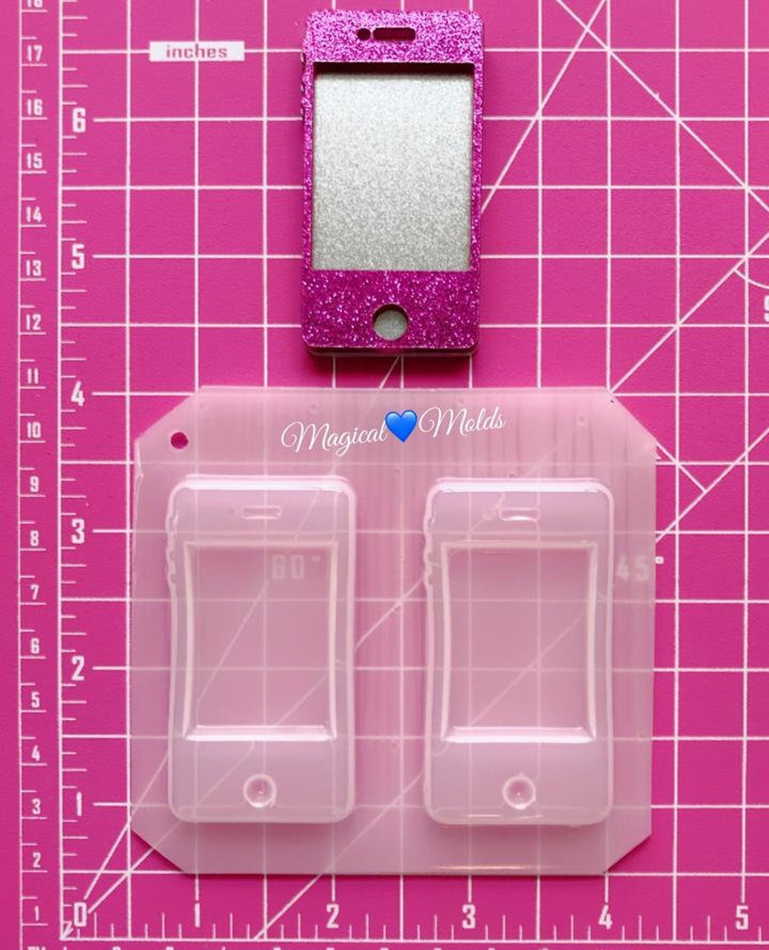 Double Layered Small Phone Flexible Plastic Resin Mold Set ~ 2 Pc - Etsy