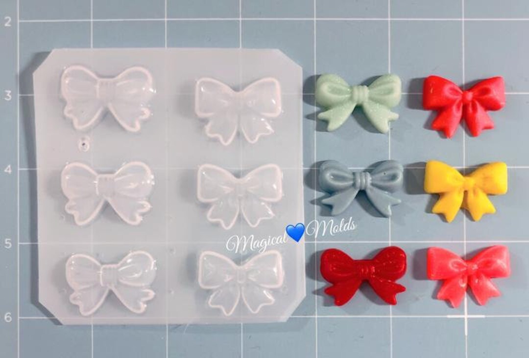 Decoden Small Bows Flexible Plastic Resin Mold Set ~ 6 Pc - Etsy
