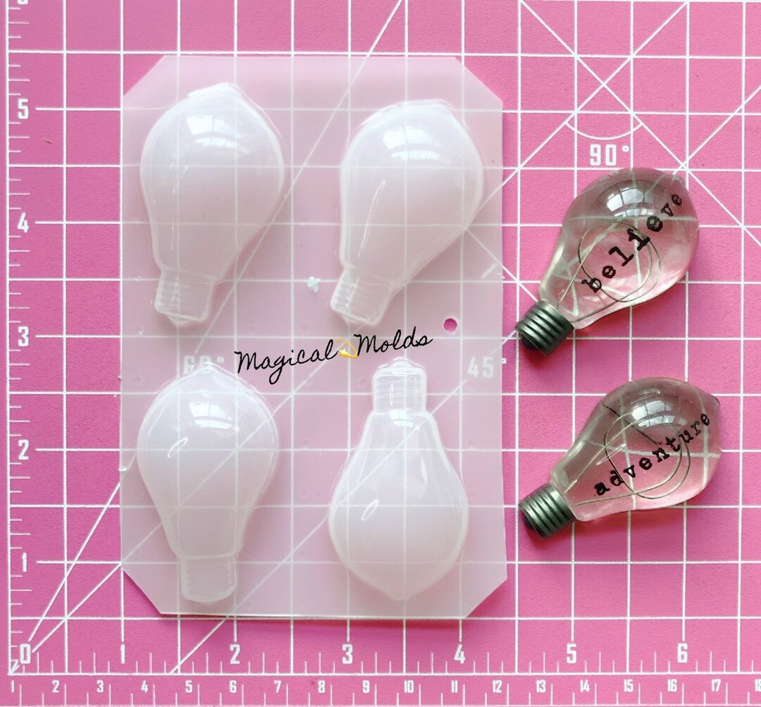 ON SALE Fancy Bulb Flexible Plastic Resin Chocolate Mold ~ 4 Pc - Etsy