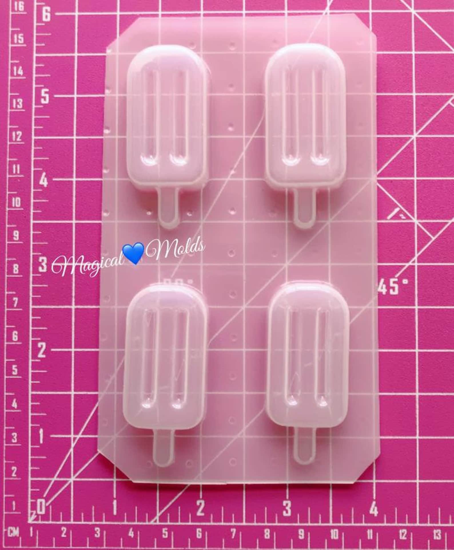 Kawaii Popsicles Flexible Plastic Resin Chocolate Mold Set ~ 4 Pc - Etsy