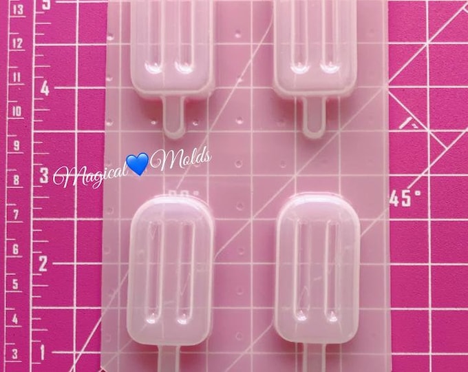 Kawaii Popsicles Flexible Plastic Resin Chocolate Mold Set ~ 4 Pc - Etsy