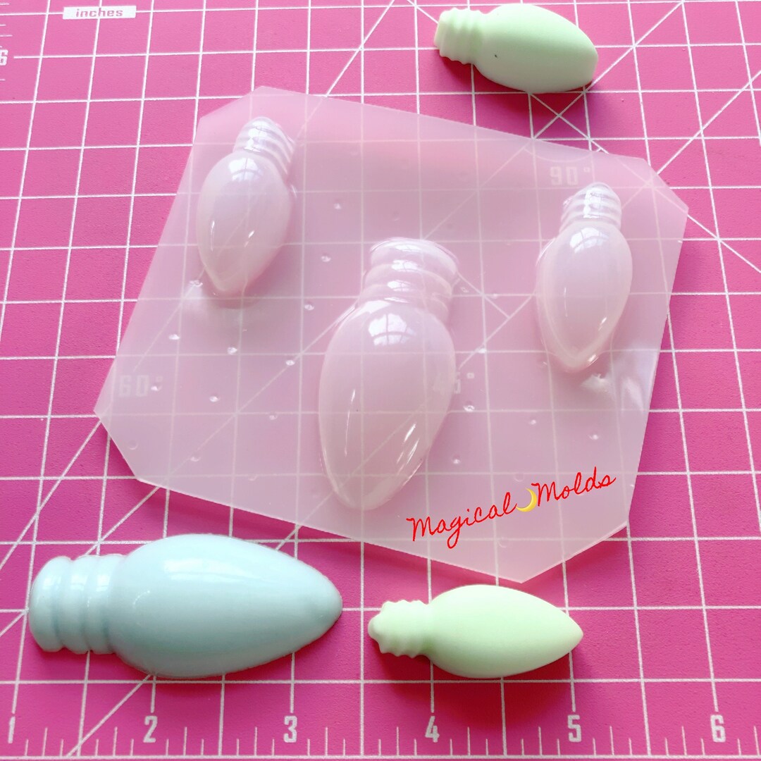 ON SALE Light Bulbs Flexible Plastic Resin Chocolate Mold Set ~ 3 Pc - Etsy