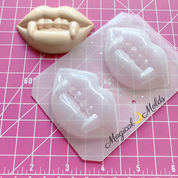 Large Creepy Fangs Flexible Plastic Resin Chocolate Soap Mold | Etsy