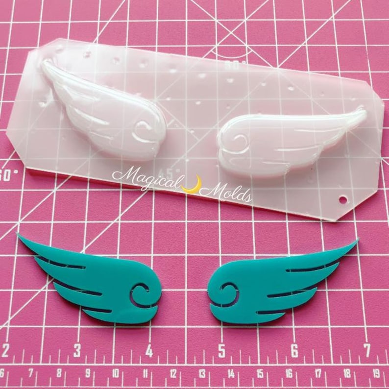Cute Wings Flexible Plastic Resin Mold ~ 1 Pc - Etsy