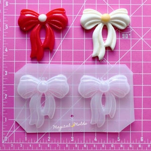 Cute Long Bows Flexible Plastic Resin Chocolate Mold Set ~ 2 Pc - Etsy