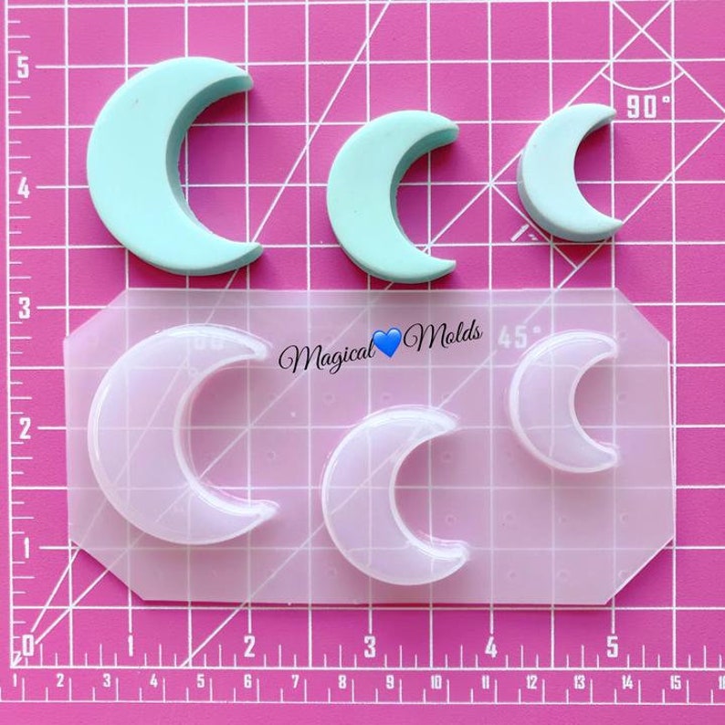 Crescent Moons Flexible Plastic Resin Chocolate Mold Set ~ 3 Pc - Etsy
