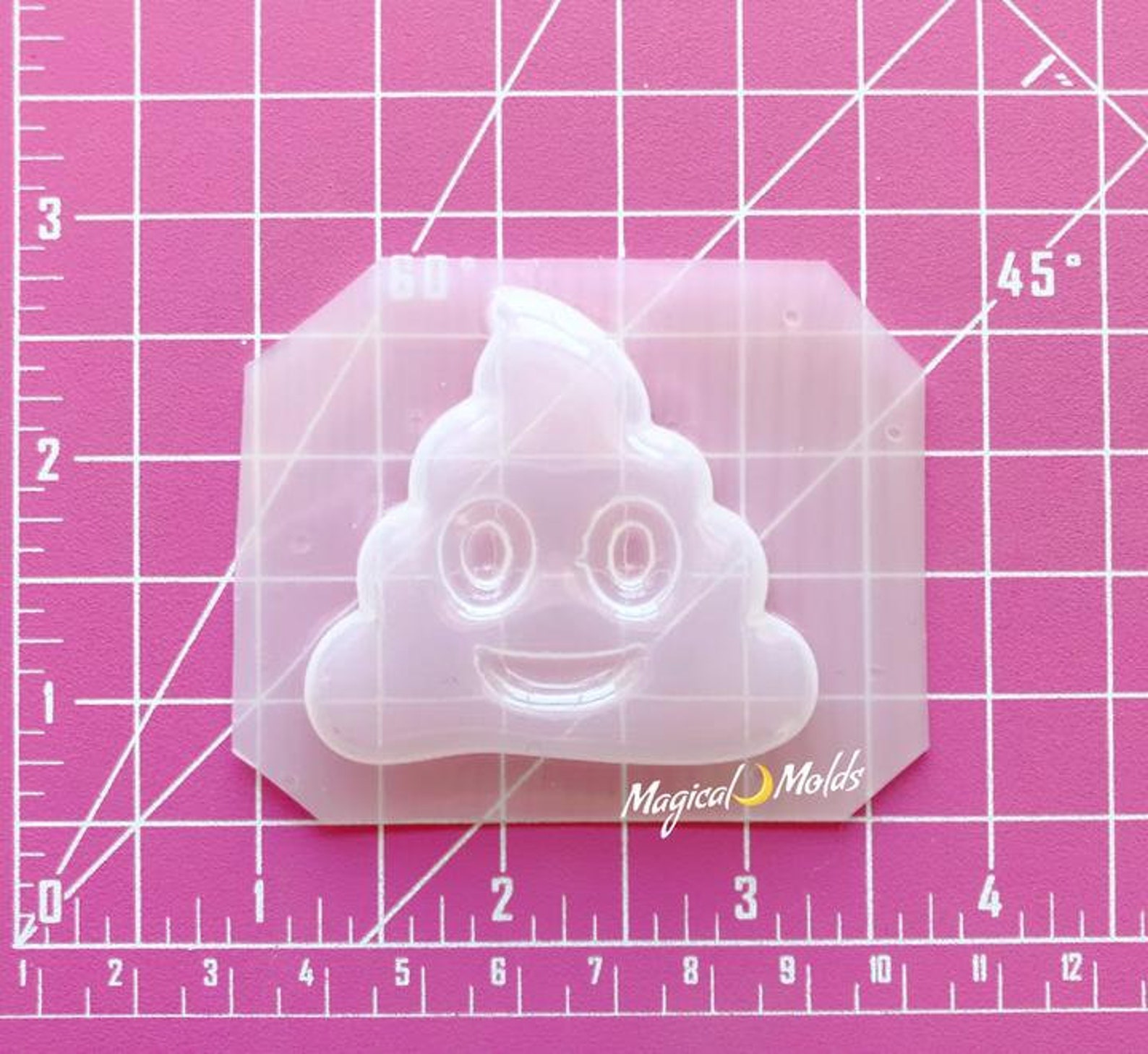 Poop Emoji Flexible Plastic Resin Chocolate Mold 1 Pc - Etsy