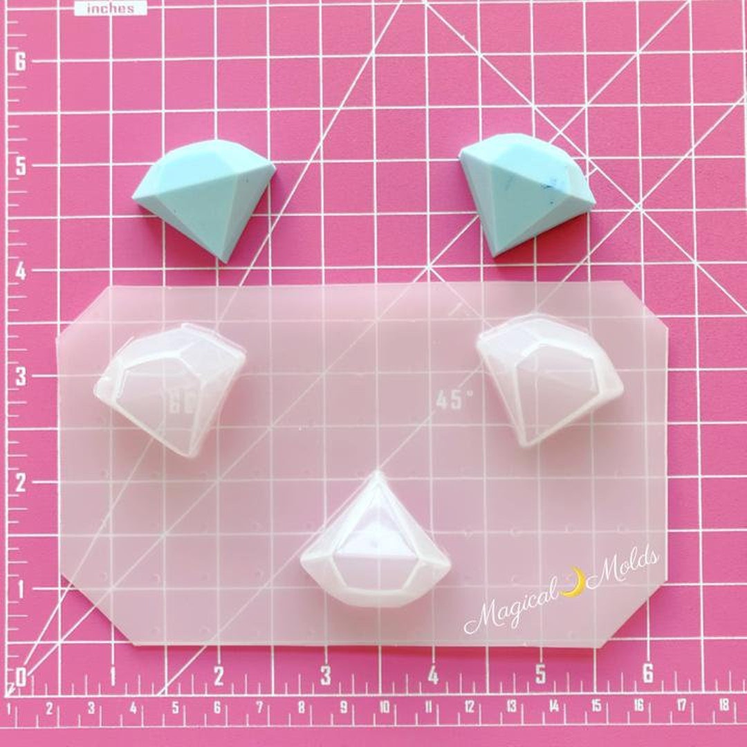 Puffy Diamonds Flexible Plastic Resin Chocolate Mold ~ 3pc - Etsy