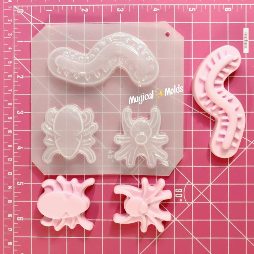 Creepy Insects Flexible Plastic Resin Chocolate Mold Set ~ 3 Pc - Etsy