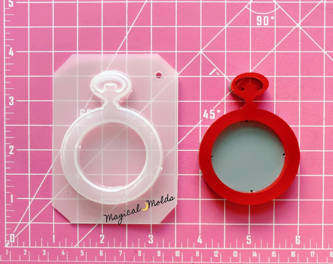 New Shaker! Pendant Pocket Watch Shaker Flexible Plastic Resin Mold ...