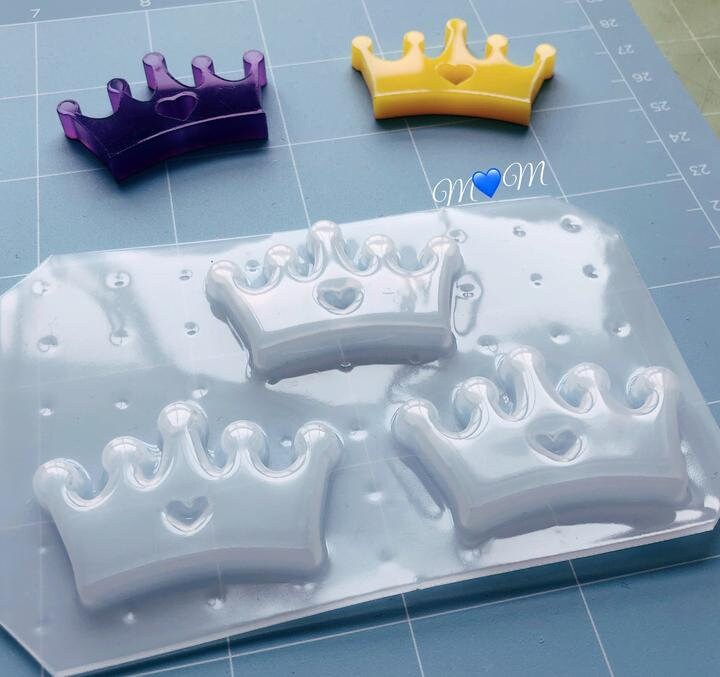 Decoden Small Tiaras 3 Flexible Plastic Resin Mold Set ~ 3 Pc - Etsy