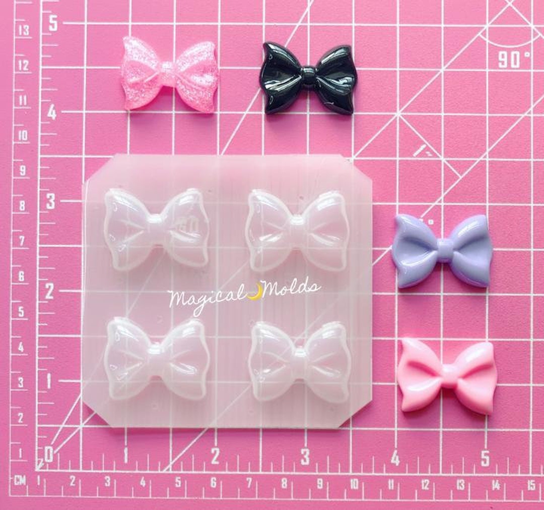 Cutie Small Bows Flexible Plastic Resin Chocolate Mold ~ 4 Pc - Etsy
