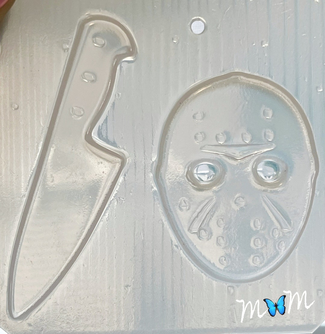 Creepy Horror Mask Set Flexible Plastic Resin Chocolate Mold ~ 2 Pc - Etsy