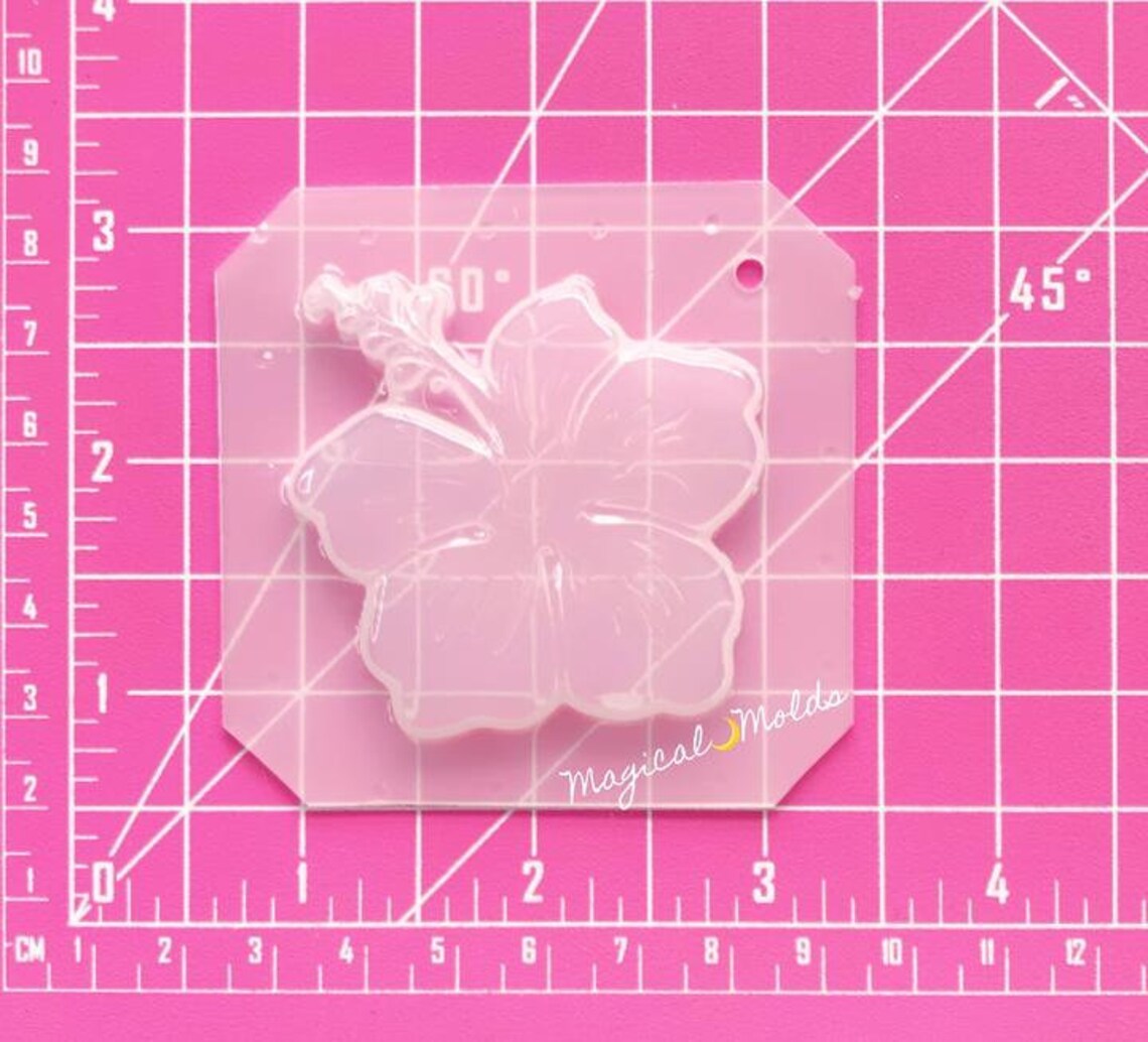 Hibiscus Flower Flexible Plastic Resin Mold ~ 1 Pc - Etsy
