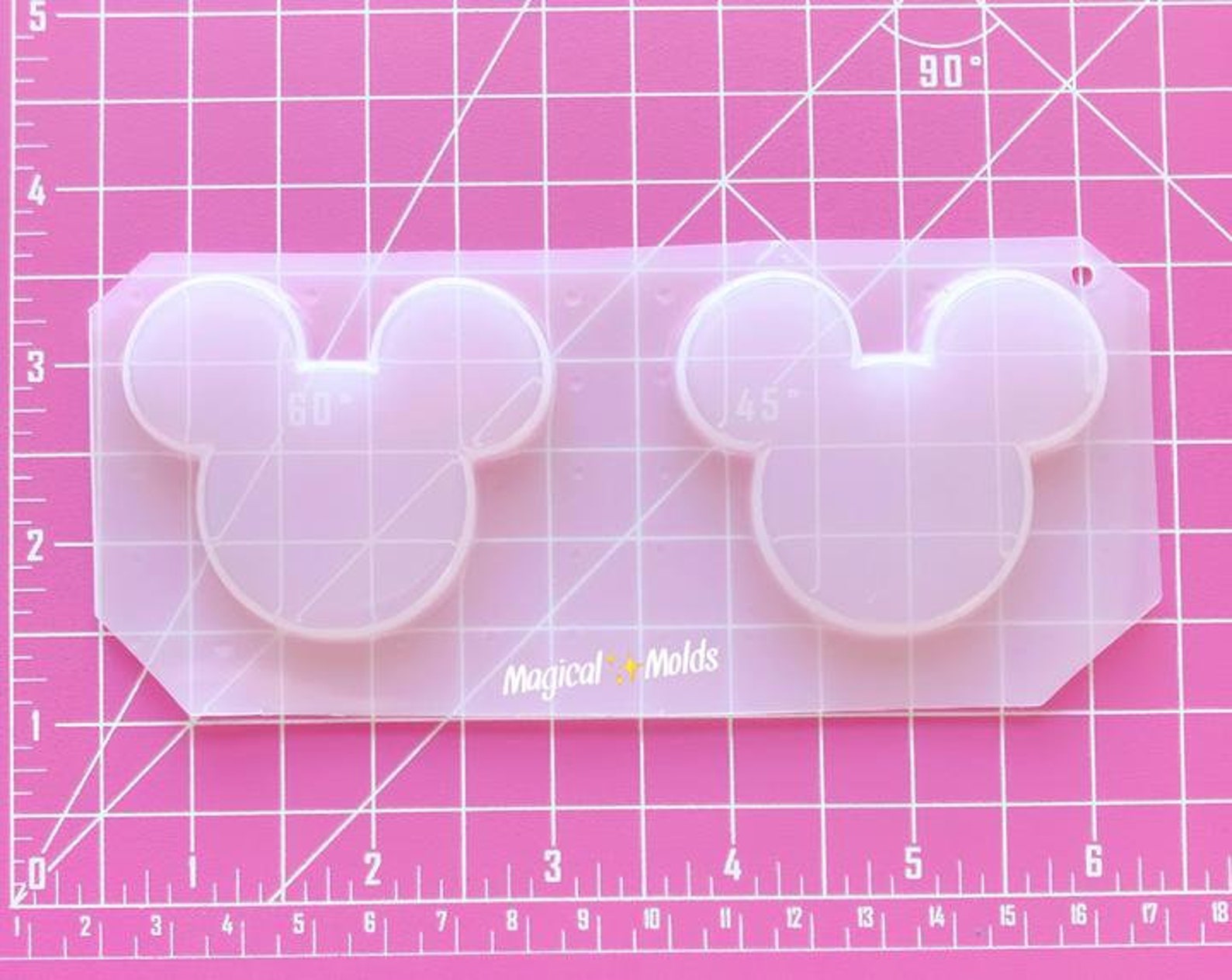 Mouse Flat Heads Flexible Plastic Resin Chocolate Mold Set ~ 2 Pc - Etsy