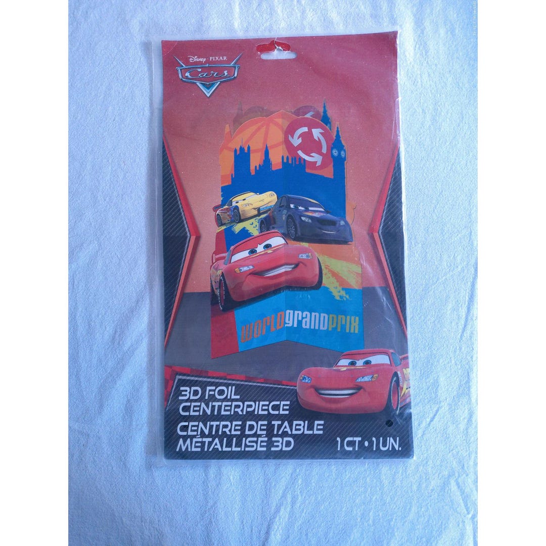 Disney Pixar Cars 3D Foil Centerpiece - Etsy