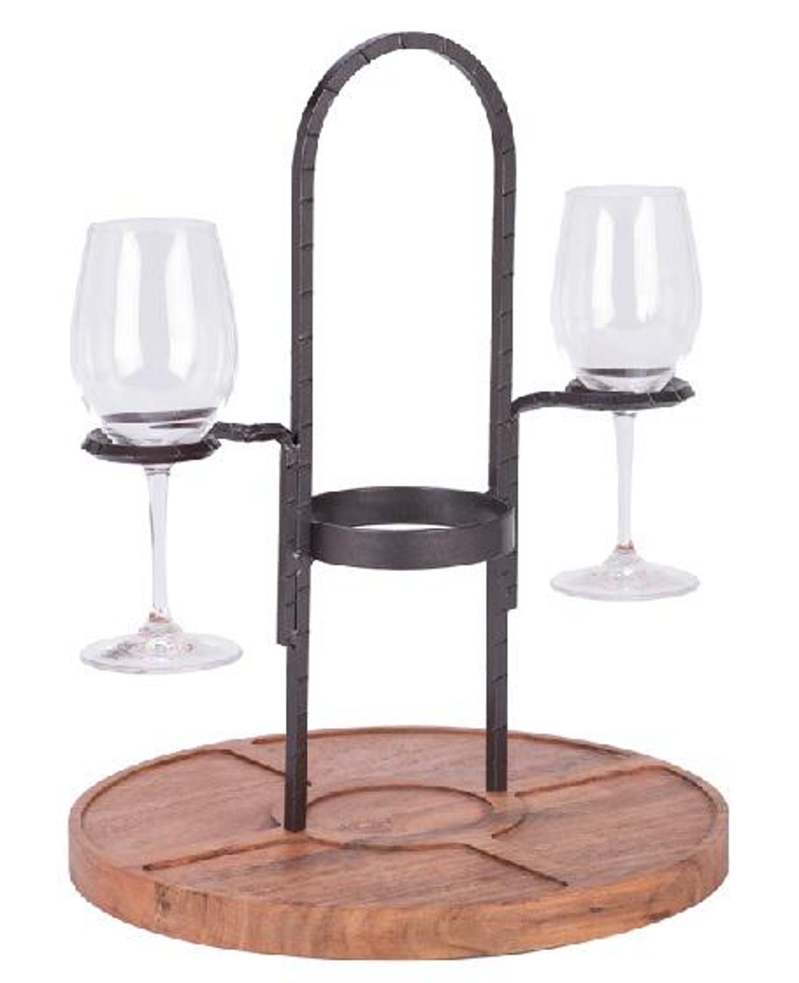 Wine Caddy & Charcuterie Valet - 2-glass Caddy - Etsy