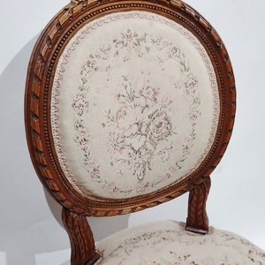 1800s Antique Old Chair Rococo Chaise De Style Rococo Balloon Back ...