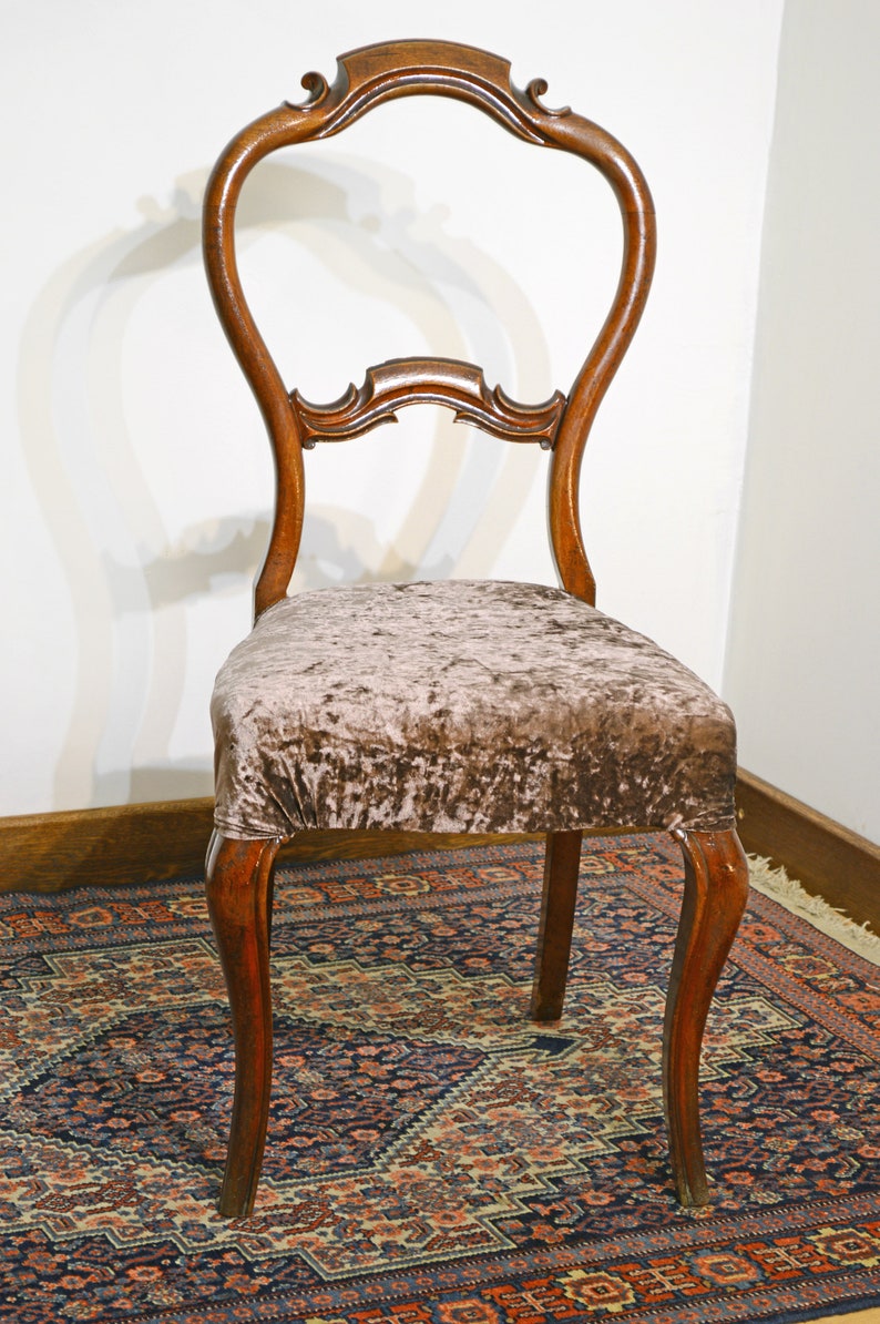 Antique Chairs 4pcs Rococo Mahogany 1890s 4 Chaises De Style Rococo ...