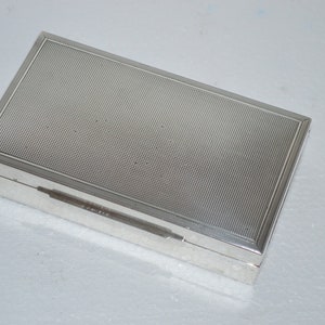 Vintage Silver Box | 12 Oz. 835 Silver With Mahogany Wood Interior ...