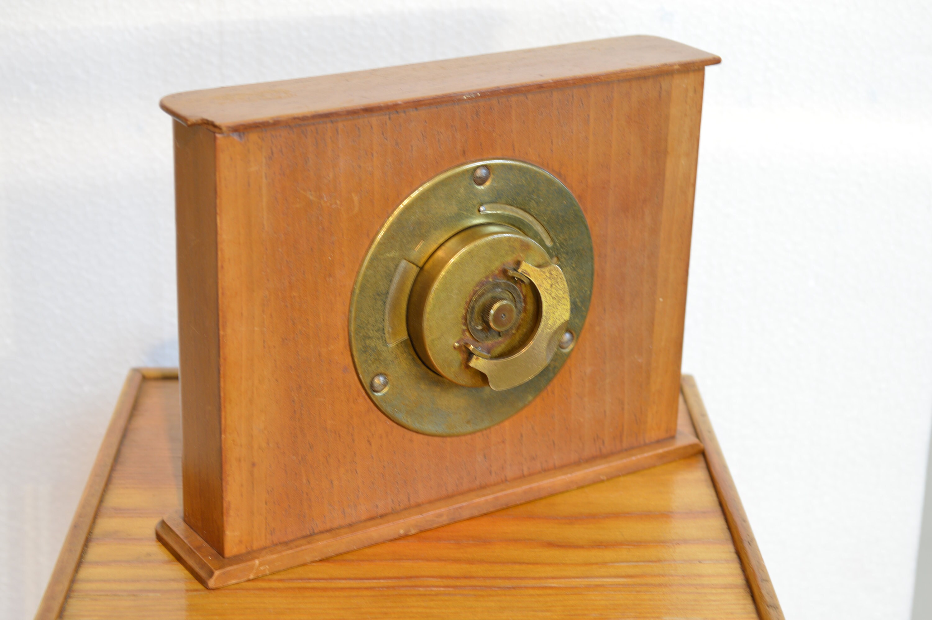 Kienzle Mantel Clock Art Deco Table Clock Teak Wood 8 Day German Table ...