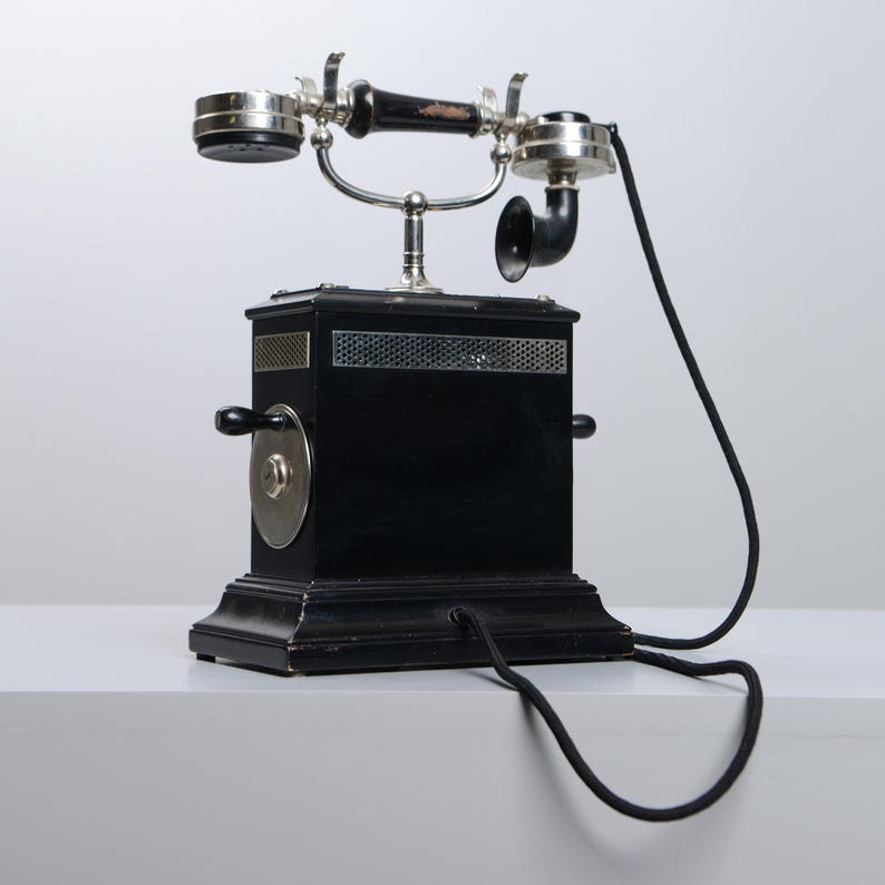 Antique 1890s Original Telephone Telegraph Scandinavian Collectible ...