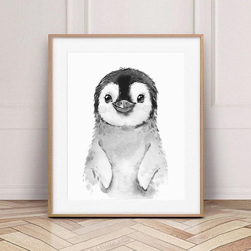Penguin Print Nursery Wall Art Baby Animal Prints Nursery - Etsy Australia