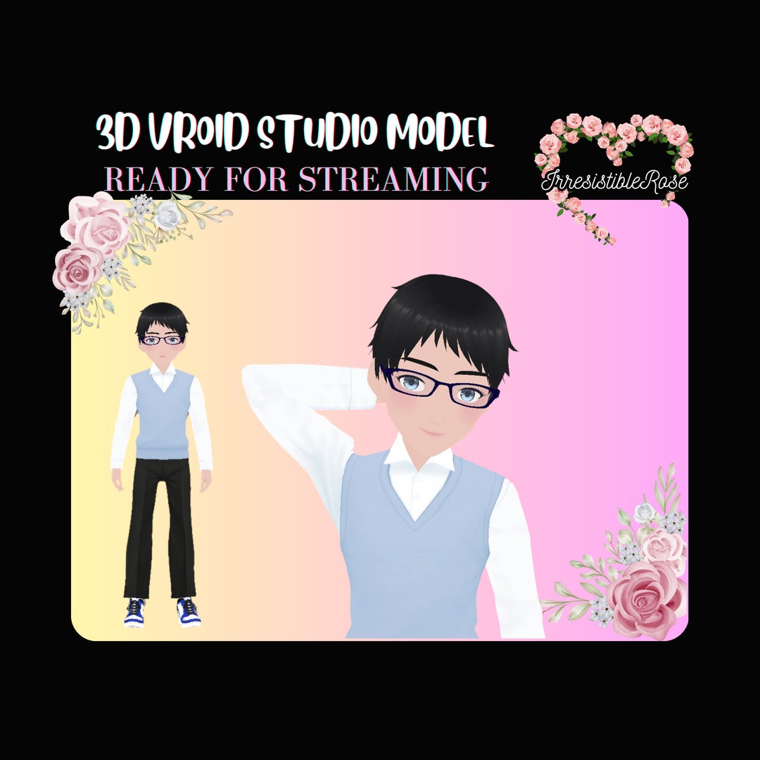 3D Vtuber Vroid Studio Model - Etsy