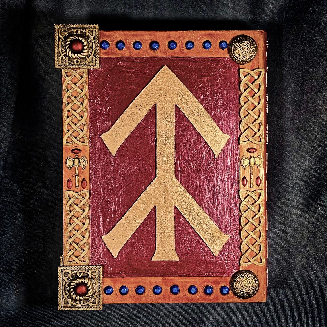 Book of Grudges Warhammer Dammaz Kron Wooden Book Box Fantasy Dwarf ...