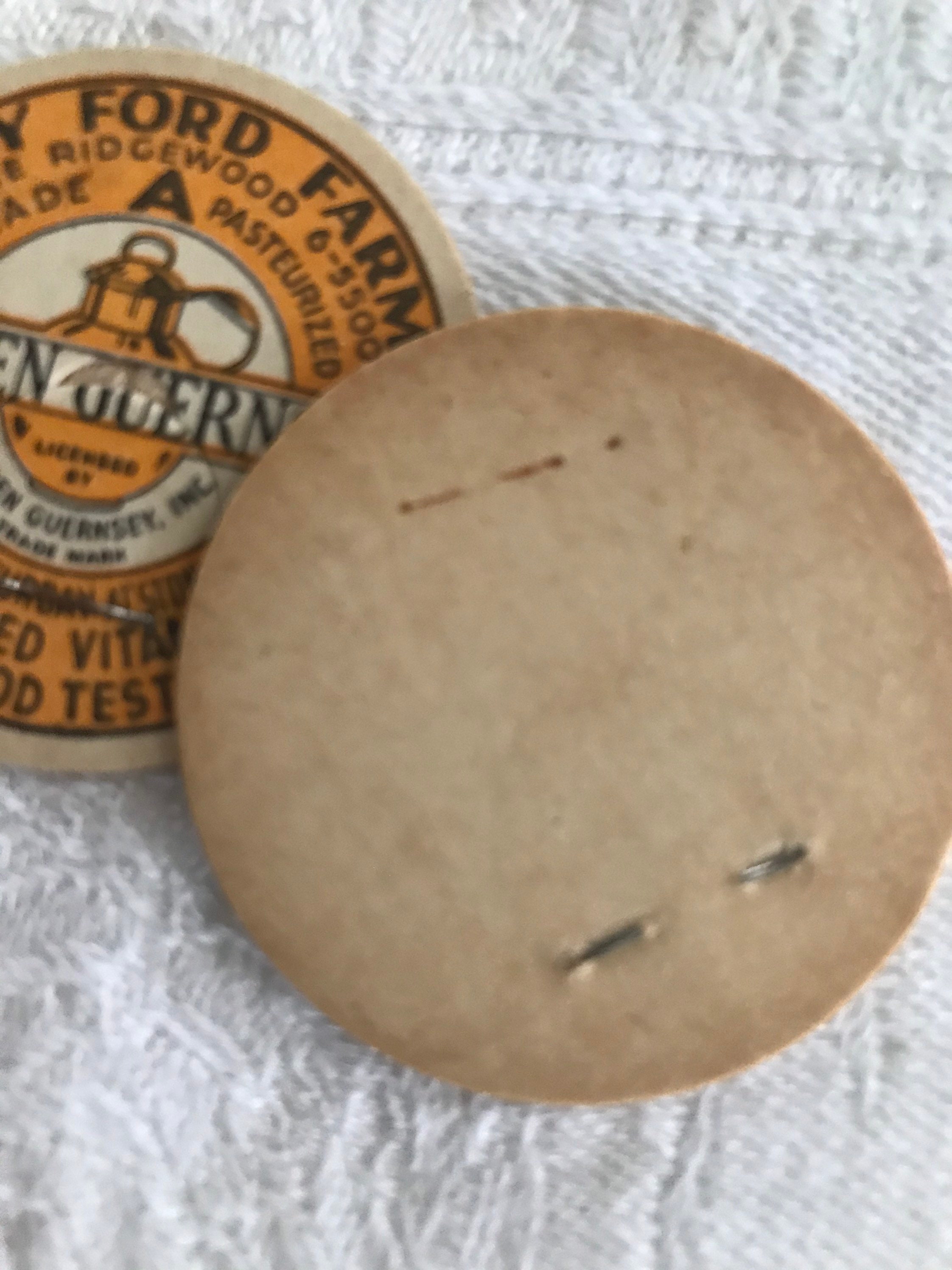 Milk Bottle Caps /15 Vintage Cardboard Milk Caps for Crafts, Mixed ...