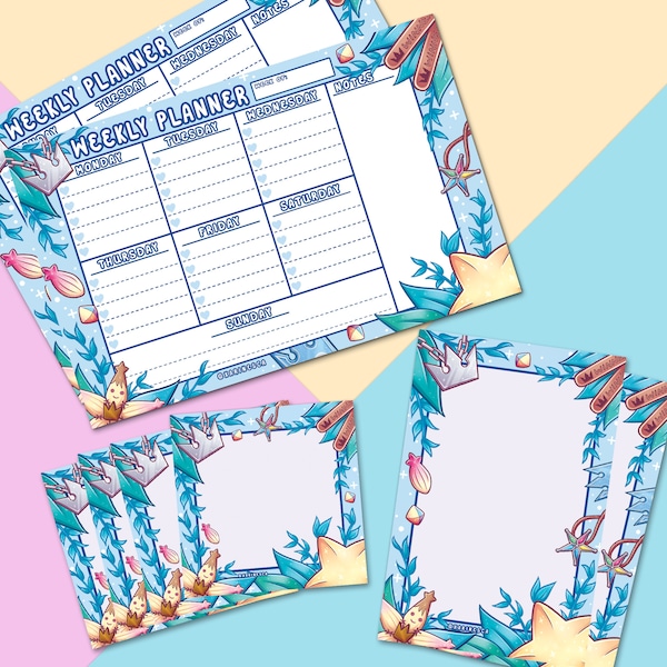 Weekly Sticky Note - Etsy