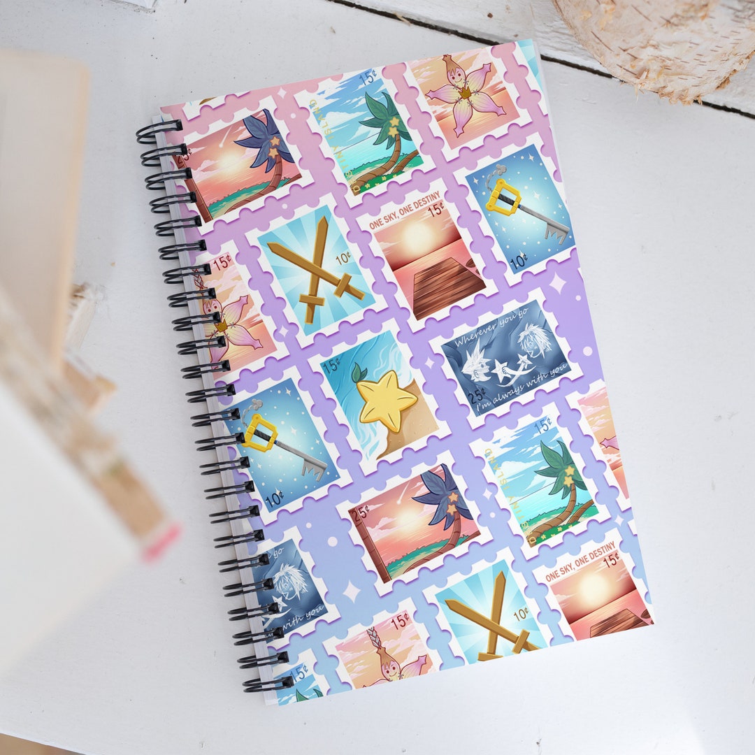 Kingdom Hearts Destiny Island Stamp Spiral Notebook - Etsy