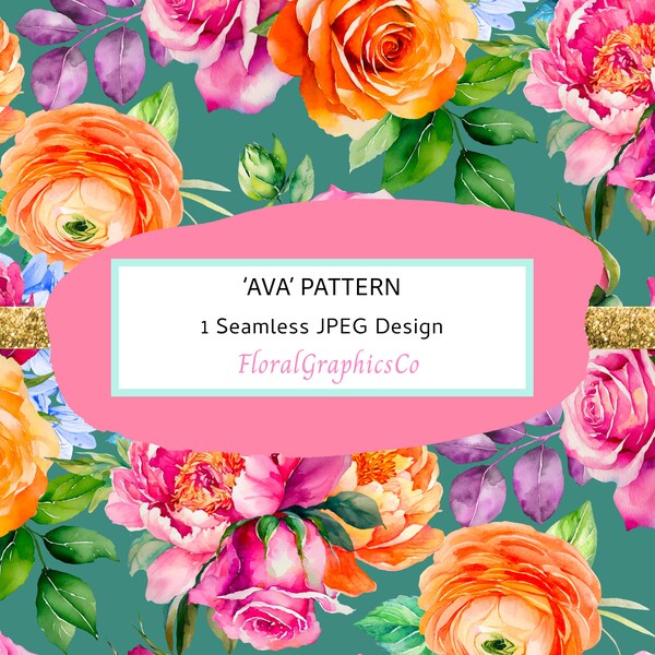 Watercolor Floral - Etsy