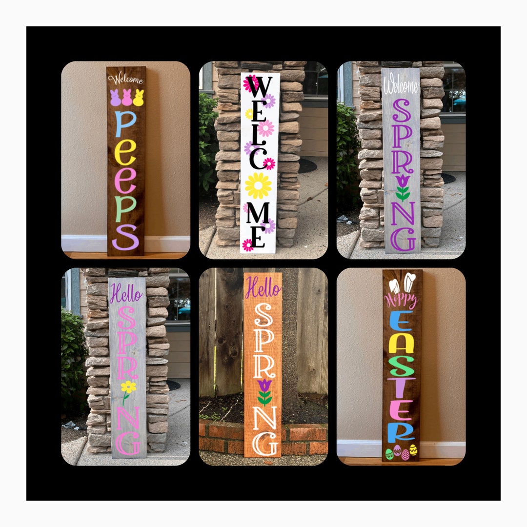 Easter Sign - Spring Sign - Holiday Sign - Flower Sign - Summer Sign ...