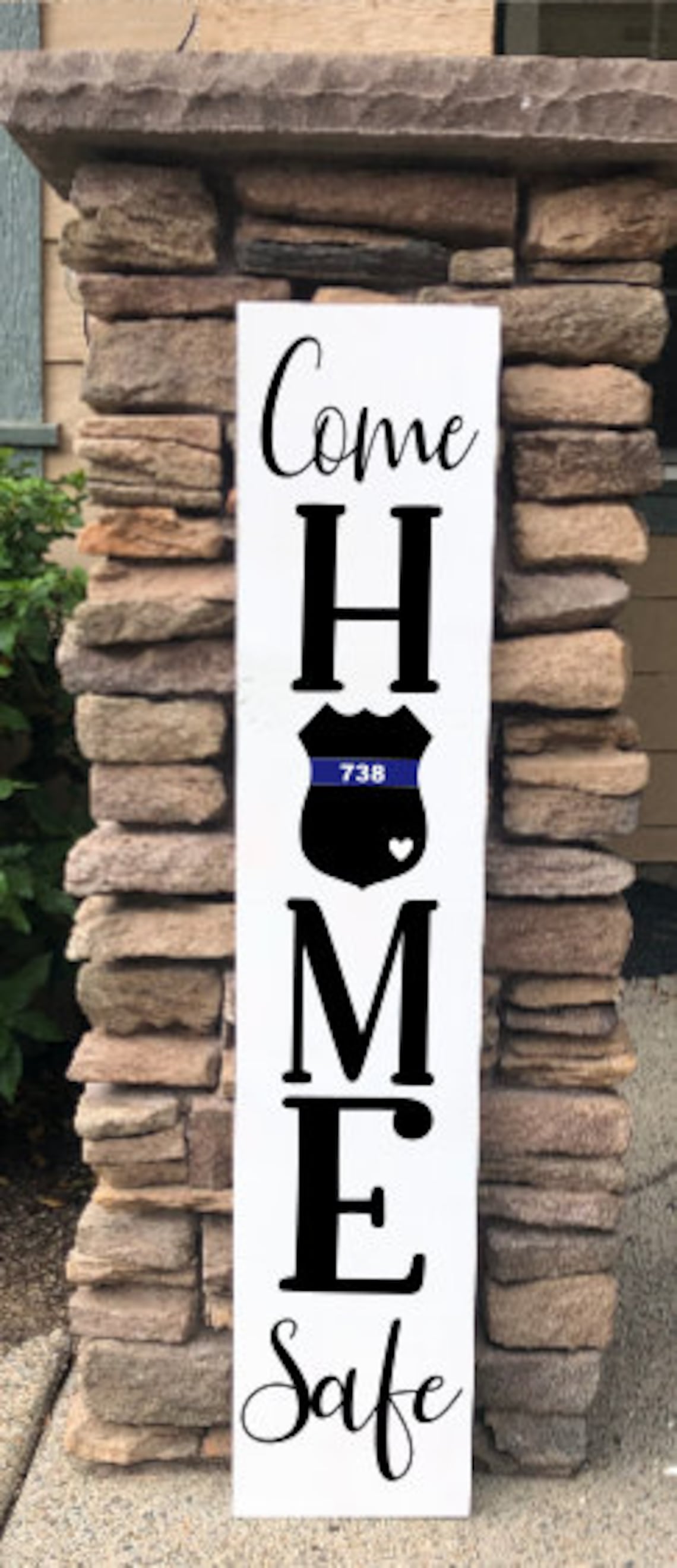 Police Sign Cop Sign Sheriff Sign come Home Safe Wood | Etsy