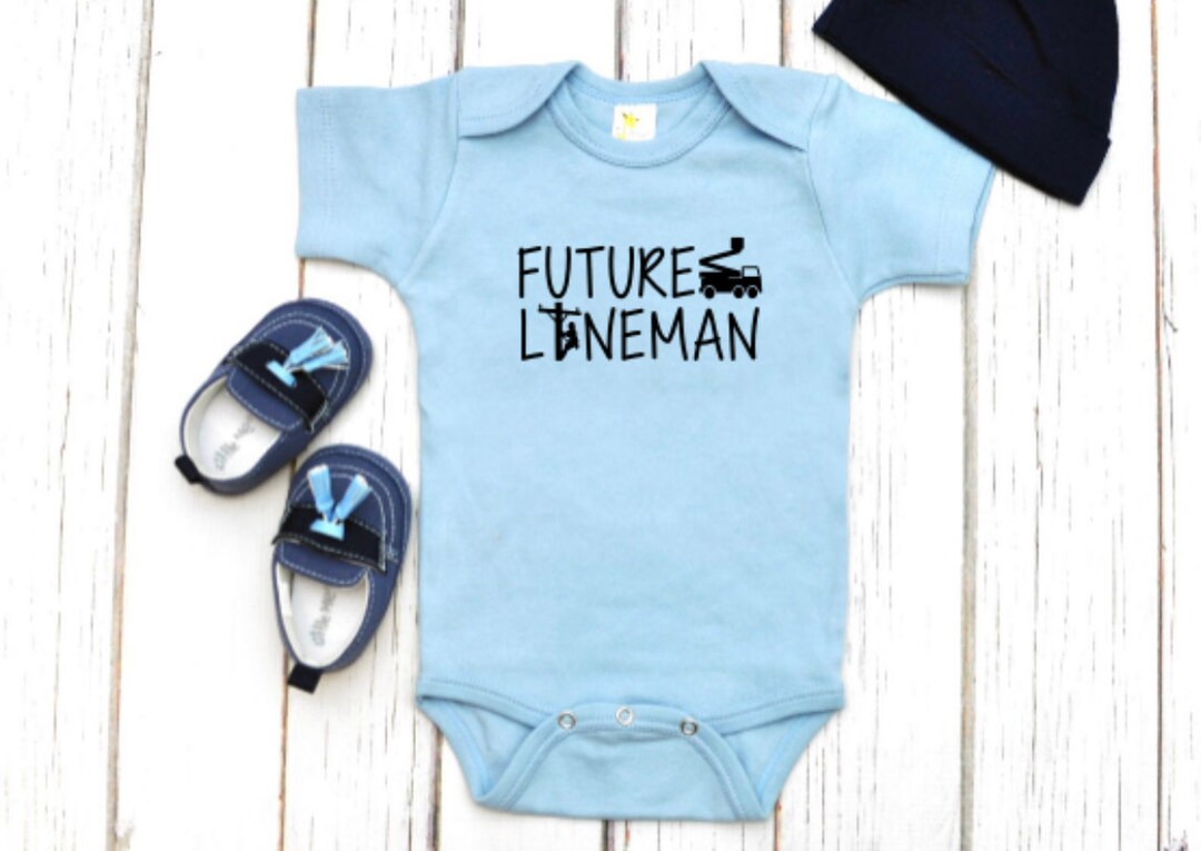 Future Lineman Bodysuit - Lineman Bodysuit-father's Day-baby Shower ...