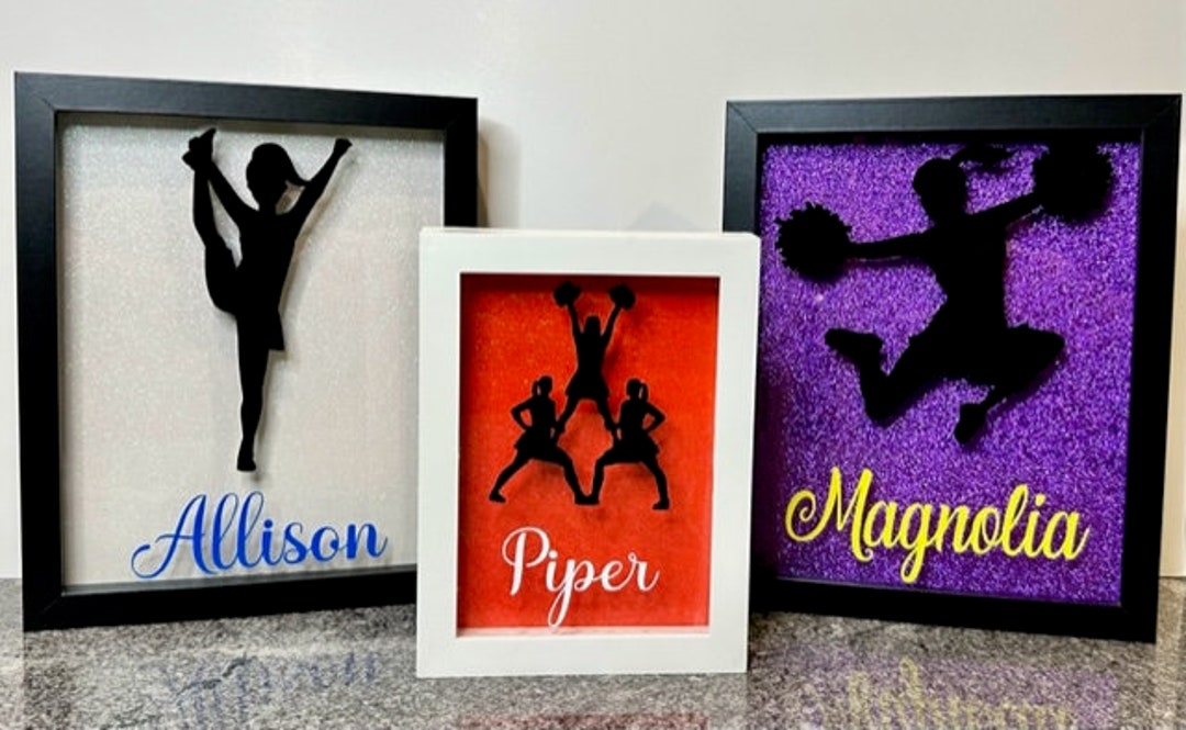 Cheer Shadowbox - Cheer Pin Box - Cheer Gift - Cheer Team Gift ...