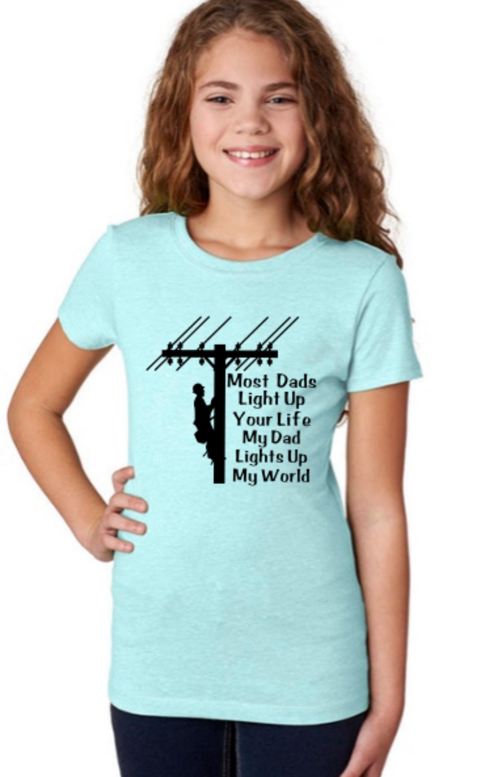 Lineman Child Shirt - Linemans Girl – Line Kid - Little Girls Lineman ...