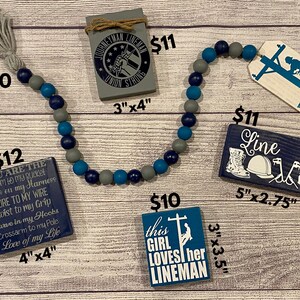 Lineman Tier Tray Decor Tiered Tray Decor Line Life Tiered - Etsy