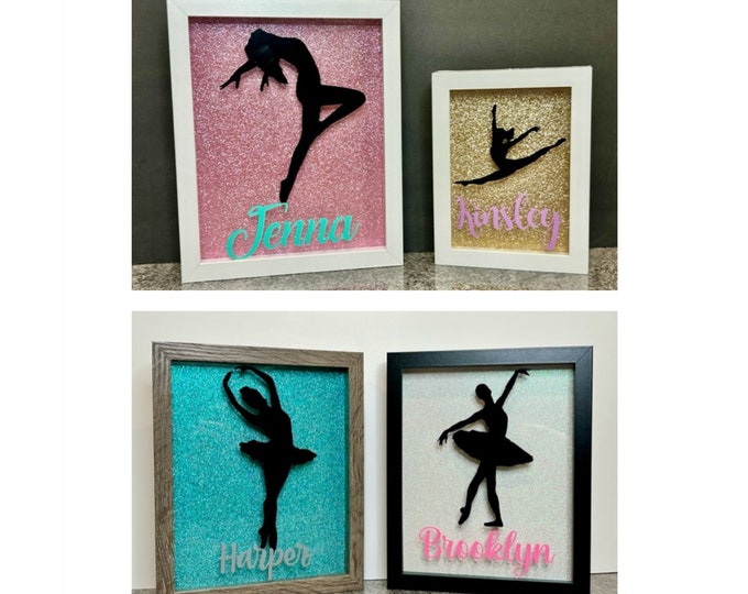 Personalized Dance Shadow Box Competition Pin Holder Display Case Dance ...