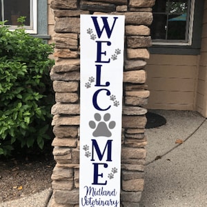 Pet Welcome Sign - Vet Sign - Personalized Welcome Sign - Animal Sign ...